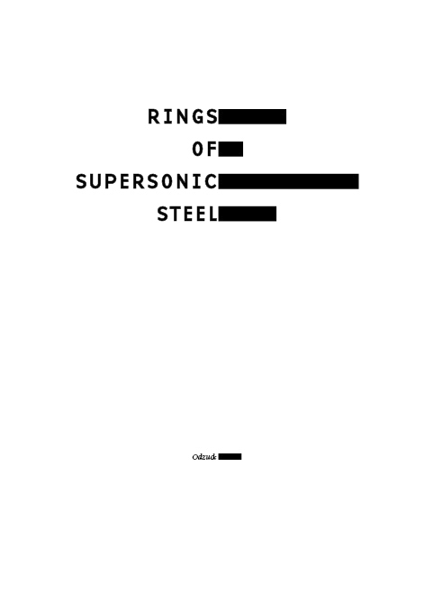 Christian Odzuck — Rings of Supersonic Steel